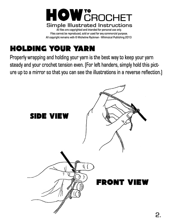 How to Crochet – Page 2 – Whimsical Publishing & Illustration