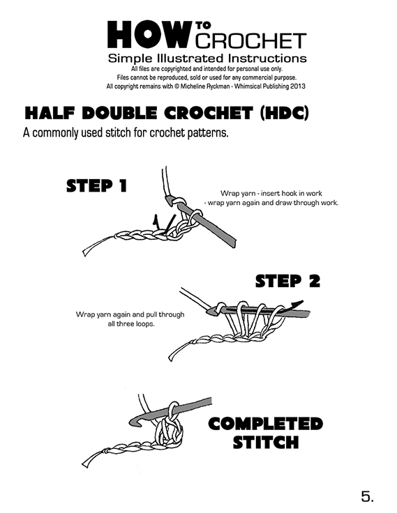 How to Crochet – Page 5 – Whimsical Publishing & Illustration
