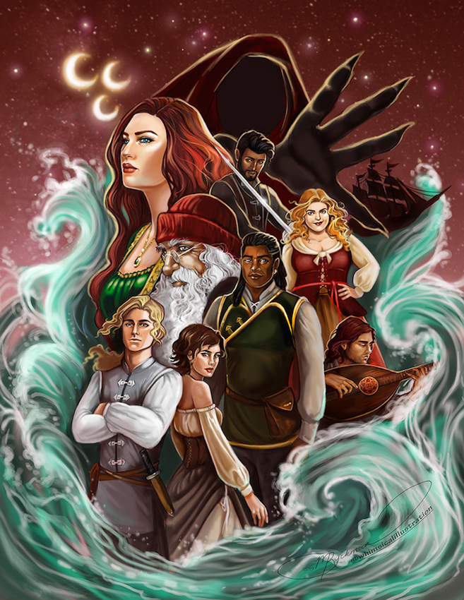 Fine Art Print – The Maiden Ship Montage – Whimsical Publishing