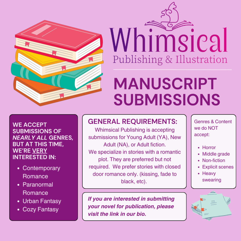 Manuscript Submissions – Whimsical Publishing & Illustration